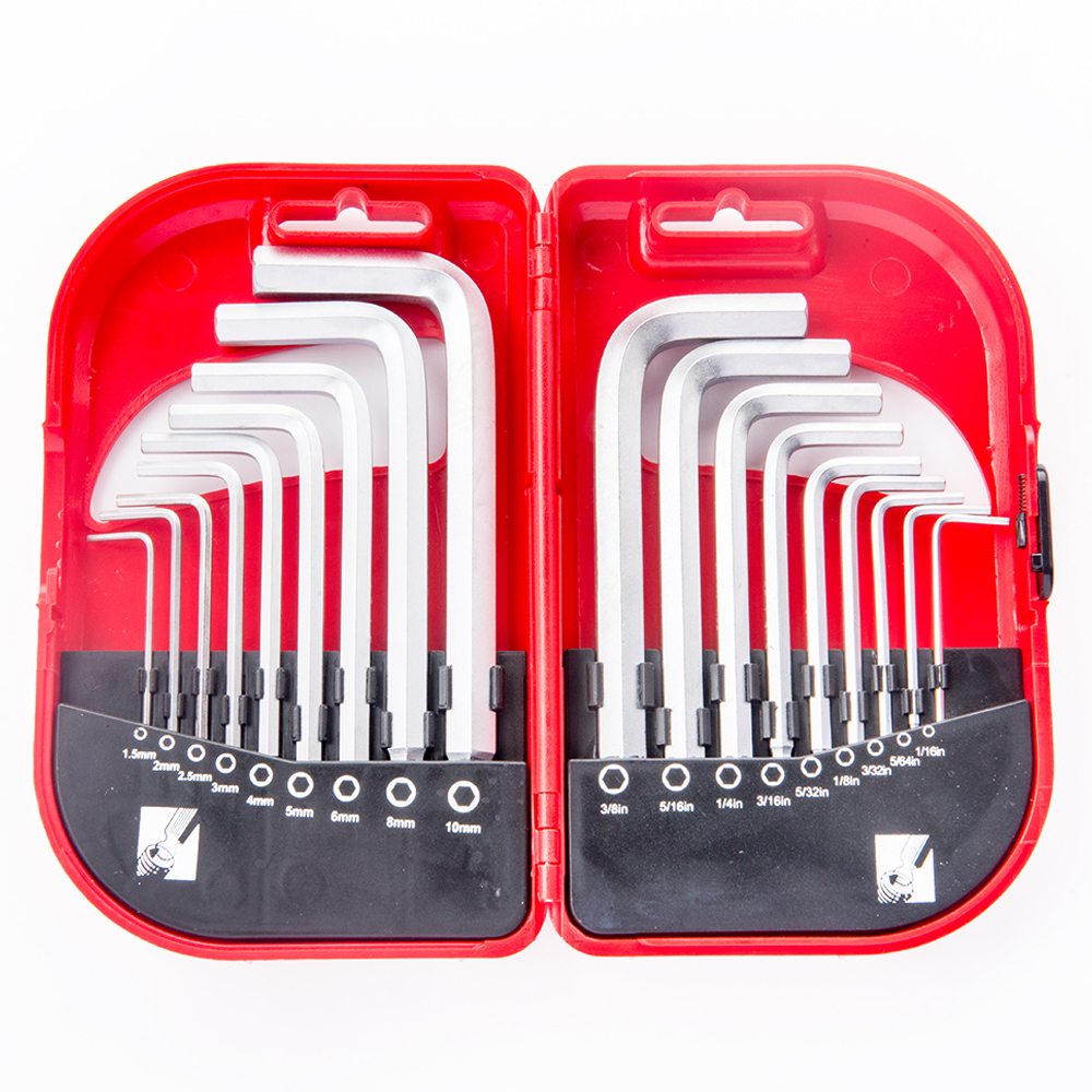 China Metric Imperial L Shaped Allen Hexagon Hex Key Wrench Set With ...