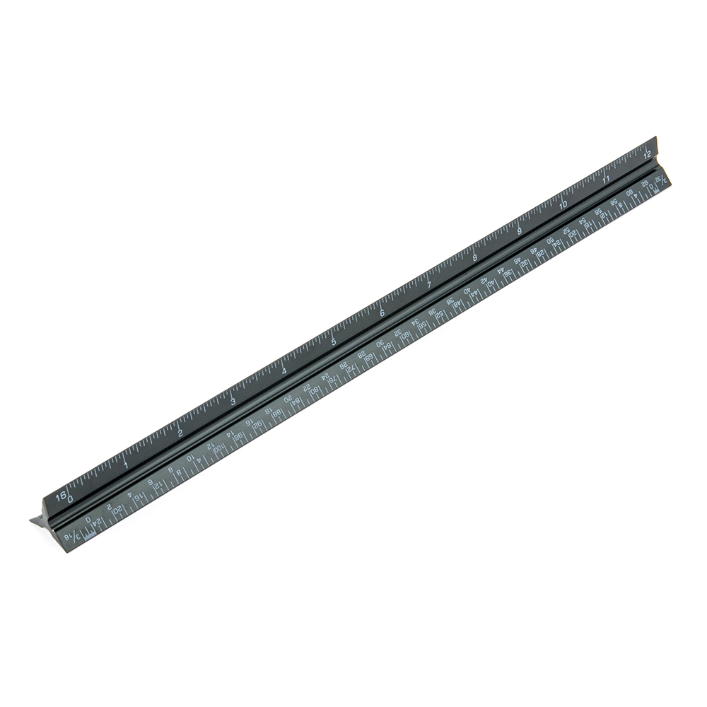 China Precision Metal Measuring Tool Triangular Architectural Scale ...
