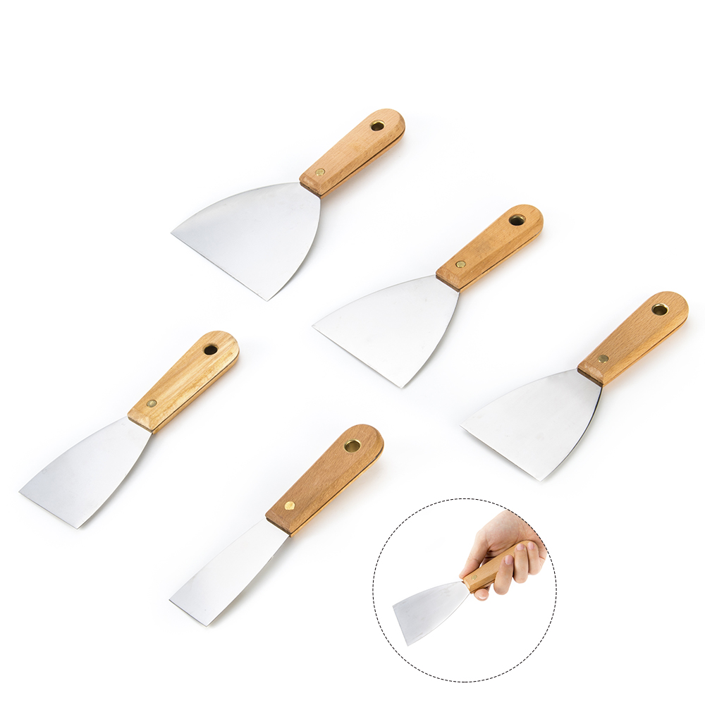 China Stainless Steel Paint Wall Scraper With Wooden Handle ...