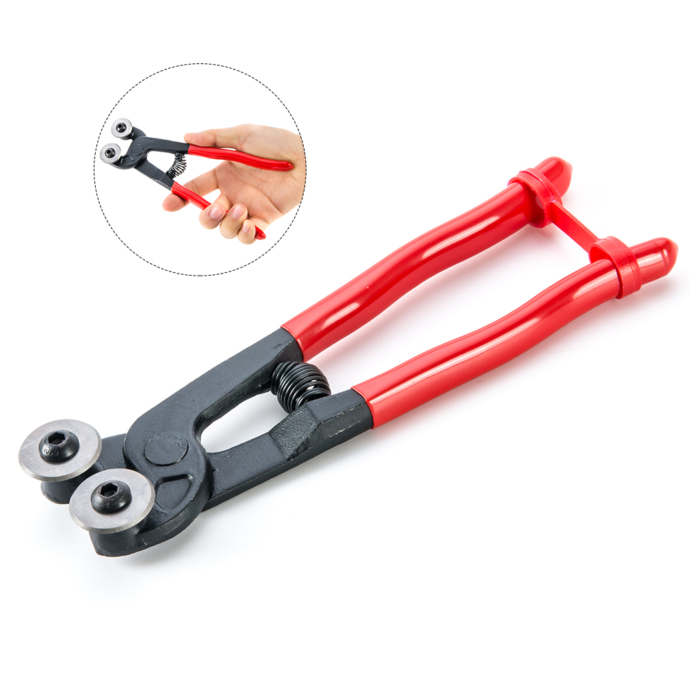China Two Wheels Mosaic Glass Tile Nipper With Dipped Plastic Handle ...