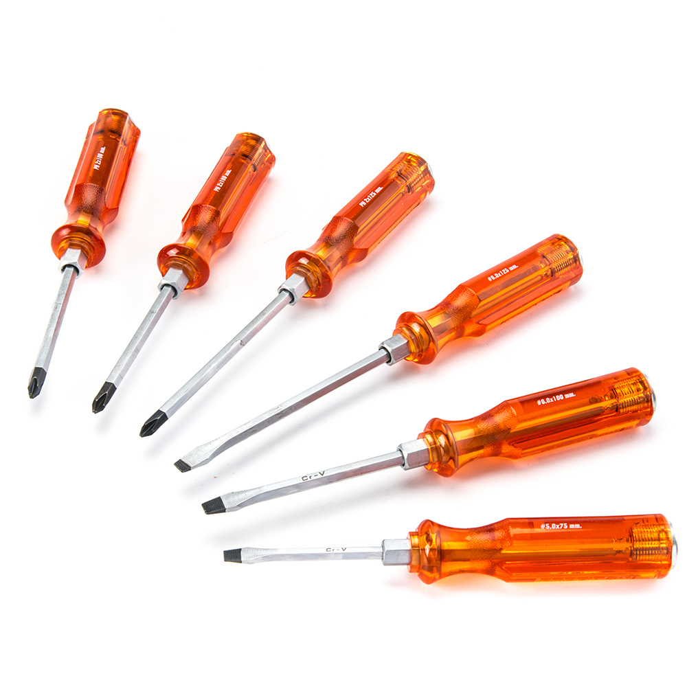 China Go Through Plastic Transparent Handle Screwdriver With Strike Cap ...