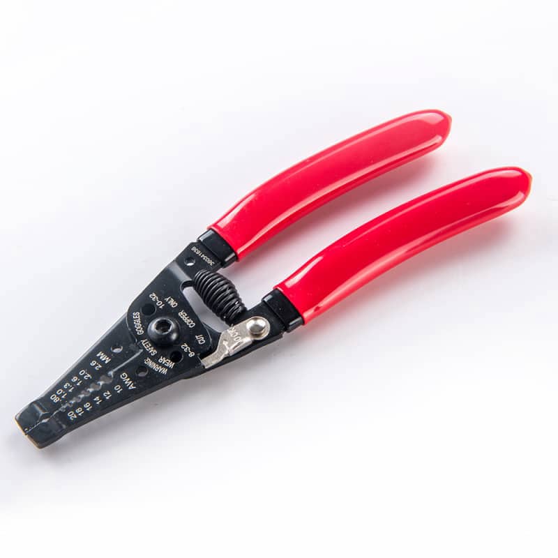 China Electrician Curved Handle Wire Stripper With Spring Lock ...